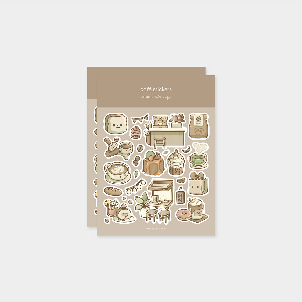 café stickers – osume