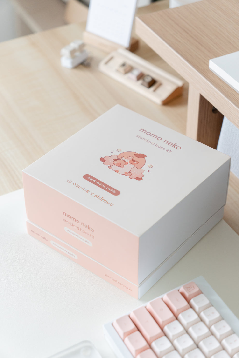 momo neko marshmallow keycaps – osume