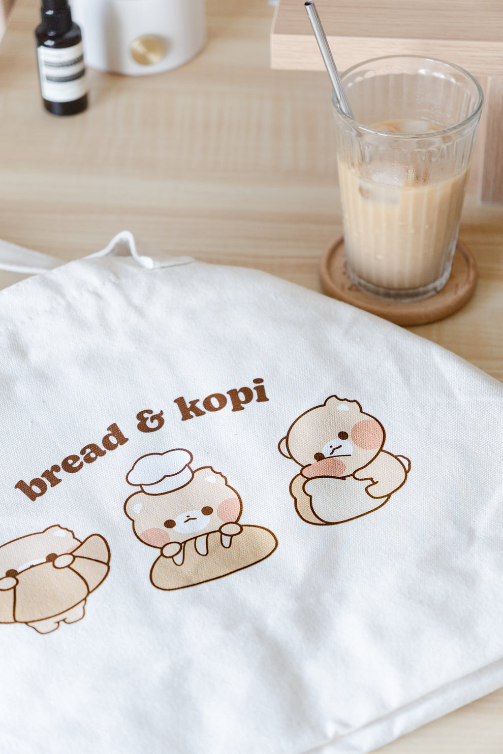 bread & kopi canvas tote bag – osume