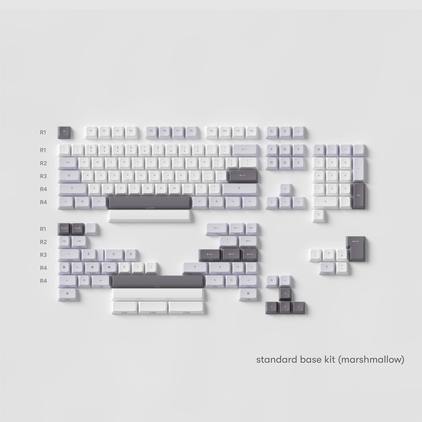 lilac dreams marshmallow keycaps – osume