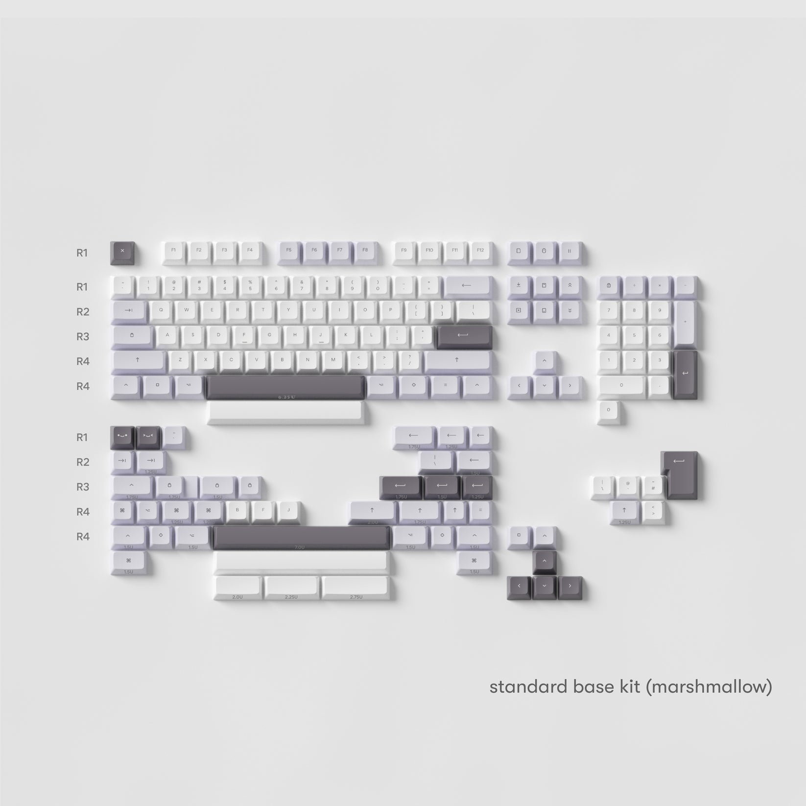 lilac dreams marshmallow keycaps – osume