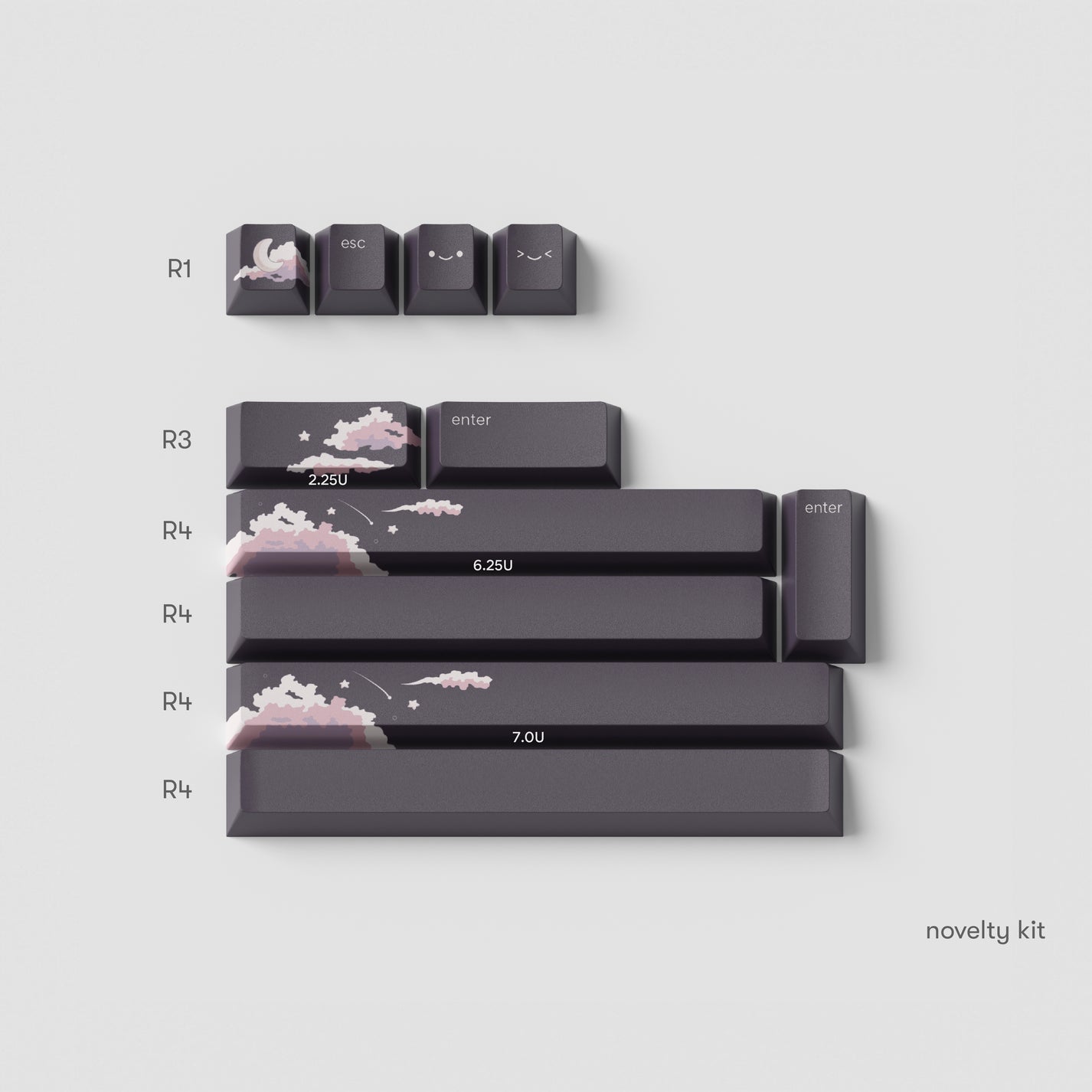 dusk keycaps – osume