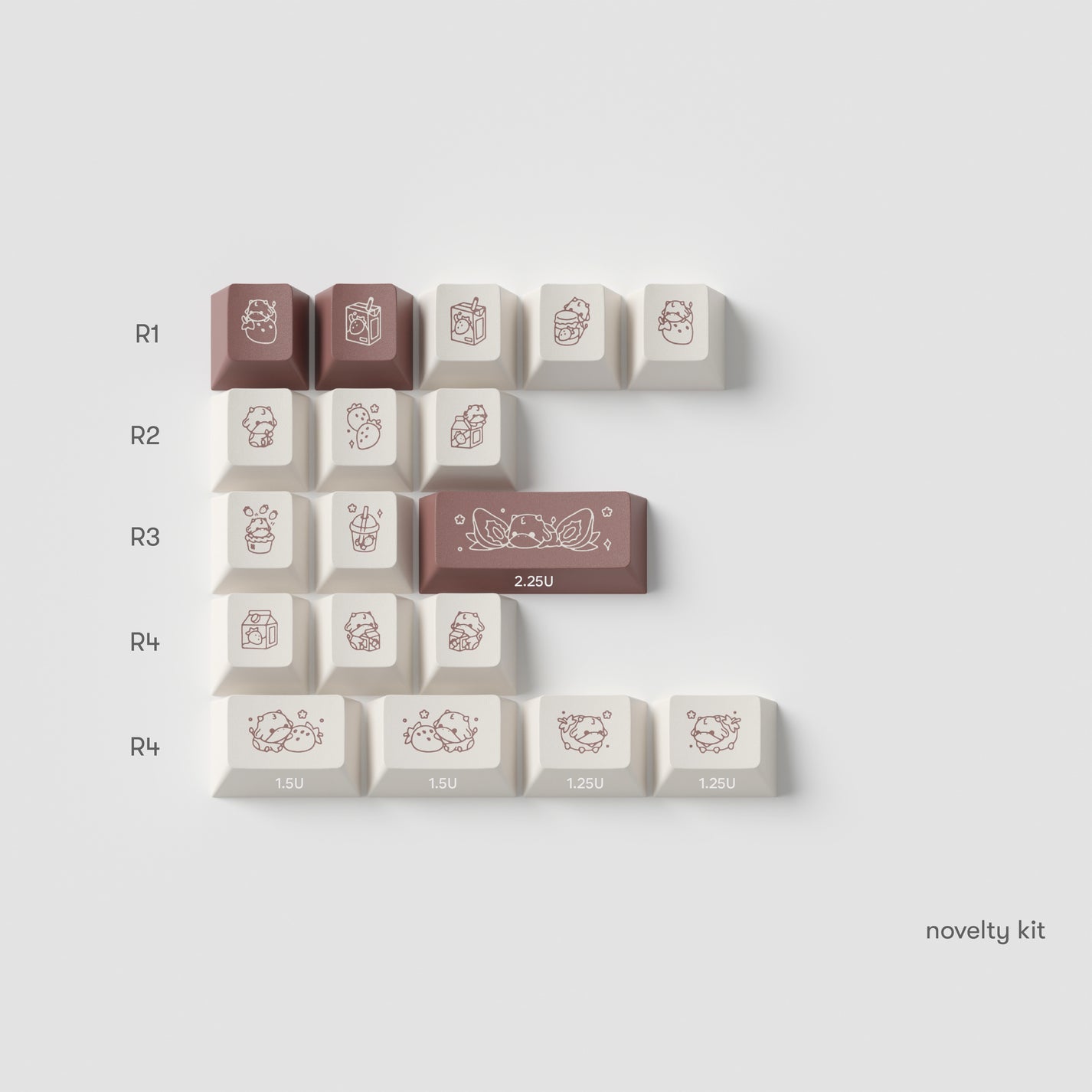 strawberry milk keycaps – osume