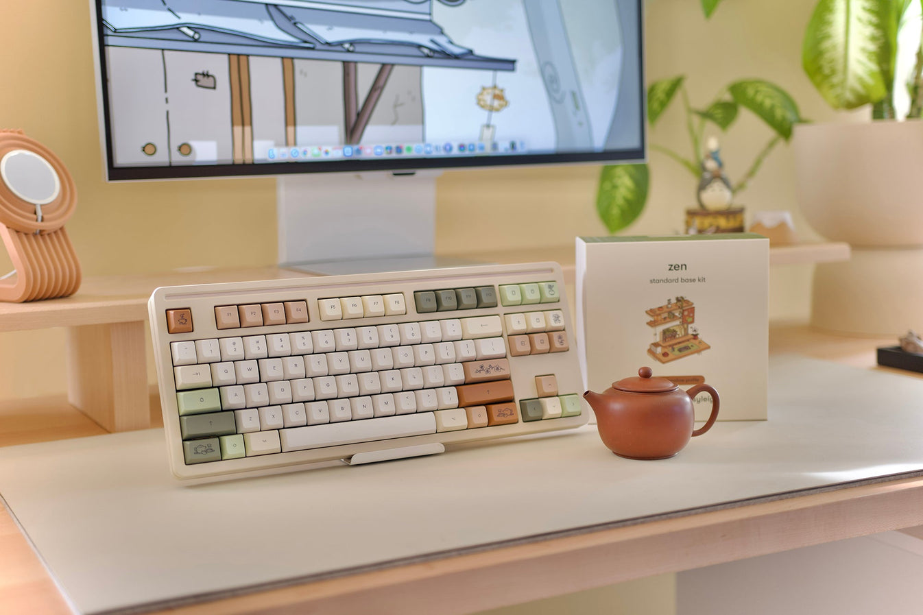 zen marshmallow keycaps – osume